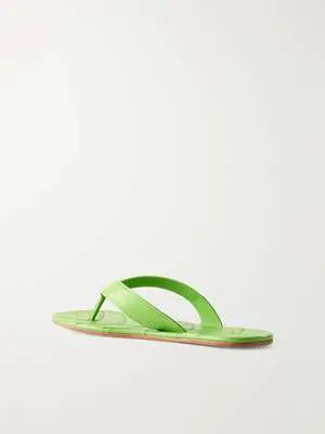 JW Anderson Leaf Logo-debossed Leather Sandals