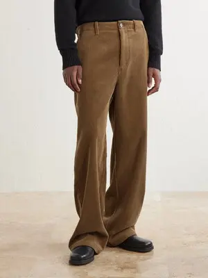 JIL SANDER Wide-leg Cotton Corduroy Trousers