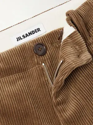 JIL SANDER Wide-leg Cotton Corduroy Trousers