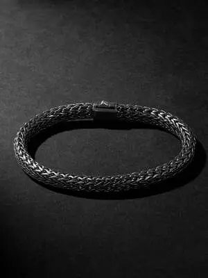 John Hardy Icon Rhodium-plated Sterling Bracelet - Silver