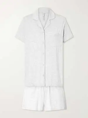 SKIMS Sleep Set Stretch-modal Jersey Light Heather