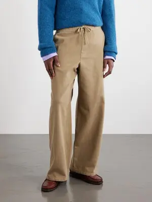 A.p.c. Straight-leg Cotton-twill Trousers - Neutrals