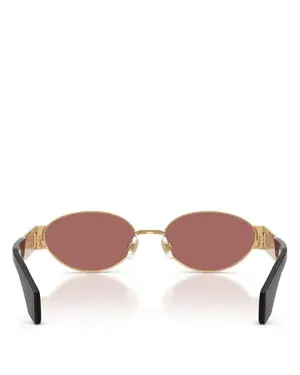 Versace Oval Sunglasses, 55mm