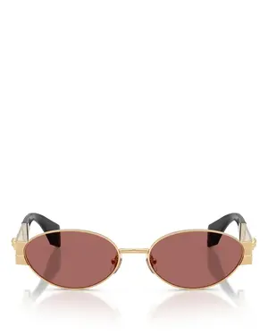 Versace Oval Sunglasses, 55mm