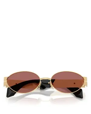 Versace Oval Sunglasses, 55mm