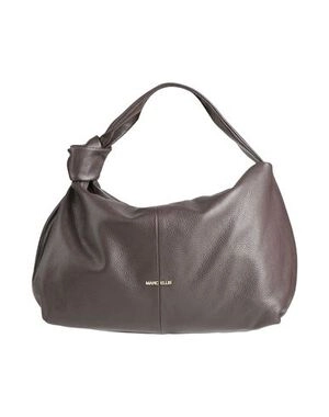 MARC ELLIS Leather Hobo Bag - Dark Brown