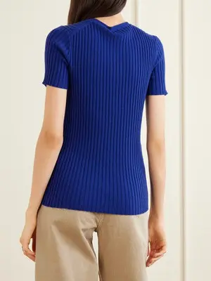 THE ELDER STATESMAN Superlight Ellie Ribbed Cashmere Sweater