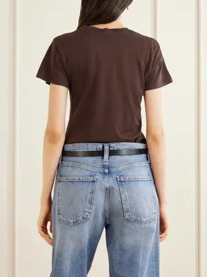 NILI LOTAN Lana Cotton-jersey T-shirt