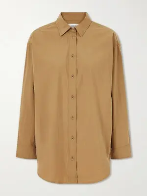 AGOLDE Sona Cotton-blend Shirt - Green