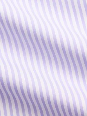 Polo Ralph Lauren Custom Fit Striped Poplin Shirt - Purple