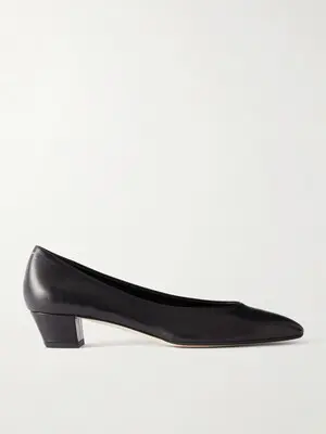 AeydĒ Helia 35 Leather Pumps - Black