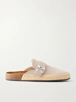 Tory Burch Mellow Suede Mules - Brown
