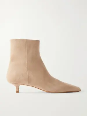 AeydĒ Sofie 35 Suede Ankle Boots - Neutrals