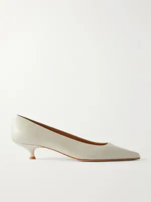 AeydĒ Cari 35 Leather Pumps - Gray