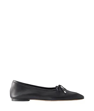 AeydĒ Nomi Leather Ballet Flats - Black