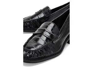 Vince Camuto Eshnie Embossed Block Heel Loafers - Black