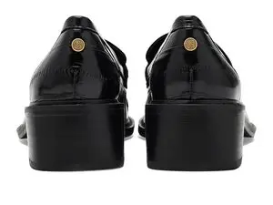Vince Camuto Eshnie Embossed Block Heel Loafers - Black