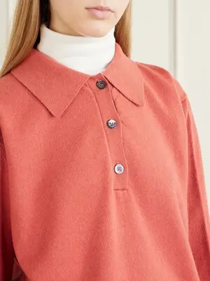RÓHE Stretch Wool And Cashmere-blend Polo Shirt