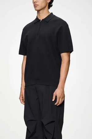 Rains Short Sleeve Polo - Black