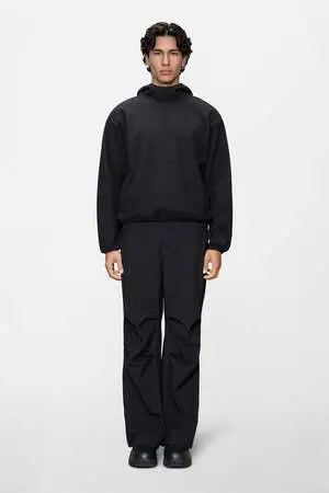 Rains Fleece Hoodie - Black