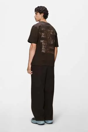 Rains Classic T-shirt In Organic Cotton - Bark