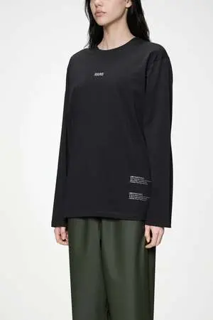 Rains Classic Long Sleeve T-shirt - Black
