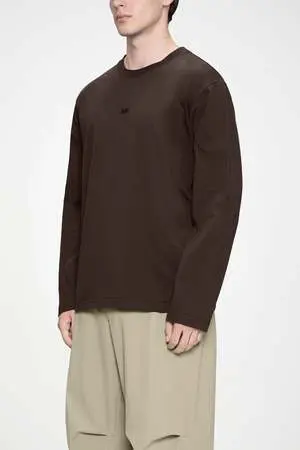 Rains Classic Long Sleeve T-shirt - Bark