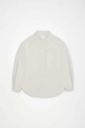 Rains Light Woven Long Sleeve Shirt - Blanc