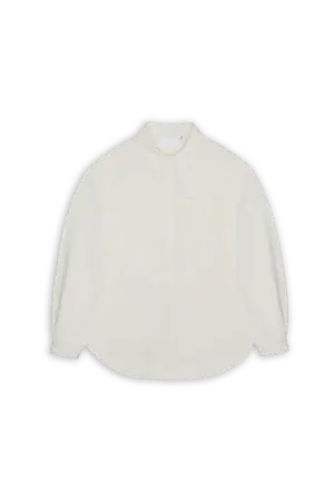 Rains Light Woven Long Sleeve Shirt - Blanc