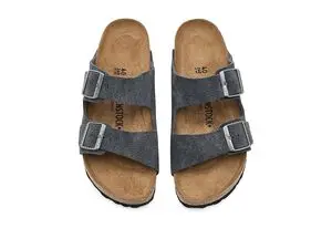 BIRKENSTOCK Arizona Suede Sandals - Black
