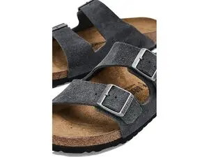 BIRKENSTOCK Arizona Suede Sandals - Black