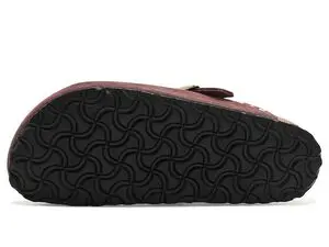 BIRKENSTOCK Boston Clog Suede Shoes With Rivet Detailing - Red