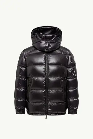 Moncler Maire Hooded Short Down Jacket - Black