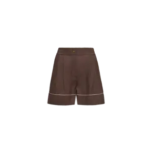 Moncler MONCLER COLLECTION Tailored Cotton Blend Shorts Brown