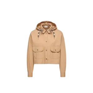 Moncler Hooded Shirt Jacket - Beige