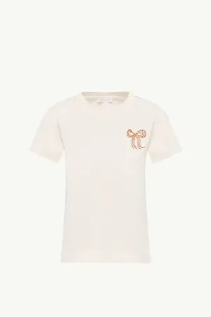 Moncler Embroidered Bow Cotton T-shirt