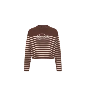 Moncler Striped Wool Sweater - Brown