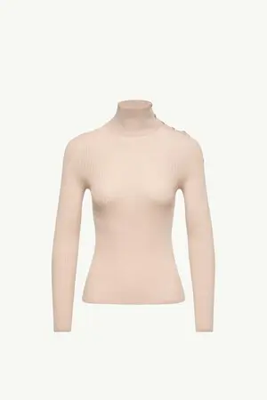 Moncler Textured Wool Sweater - Beige