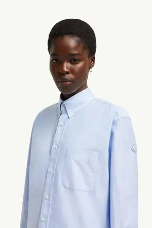 Moncler Long Sleeve Oxford Cotton Shirt