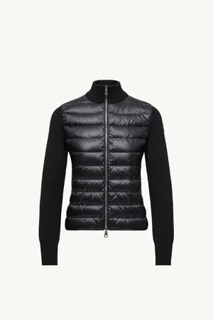 Moncler Padded Wool Zip-up Cardigan
