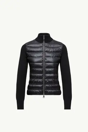 Moncler Padded Wool Zip-up Cardigan