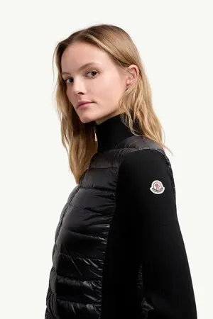 Moncler Padded Wool Zip-up Cardigan