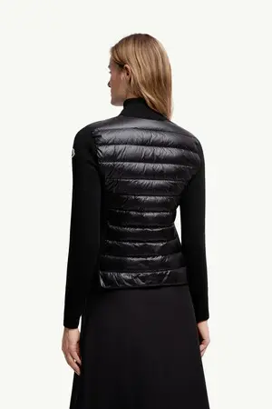 Moncler Padded Wool Zip-up Cardigan