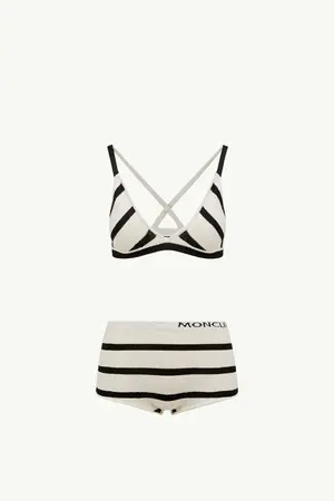 Moncler Striped Bouclé Two-piece Bikini - Multicolor