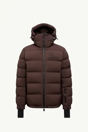 Moncler Isorno Hooded Insulated Ski Jacket - Brown