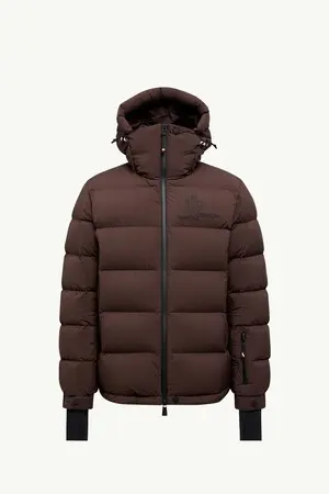 Moncler Isorno Hooded Insulated Ski Jacket - Brown