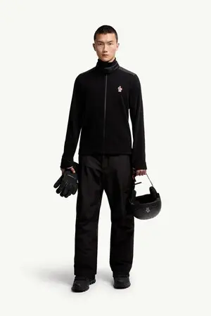 Moncler Fleece Zip-up Sweatshirt - Black