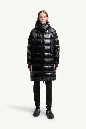Moncler Rochelairs Hooded Long Down Jacket