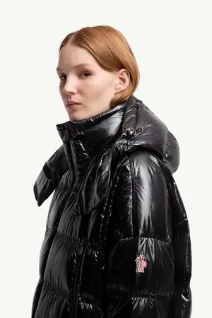 Moncler Rochelairs Hooded Long Down Jacket