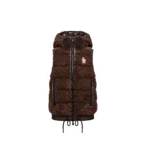 Moncler MONCLER GRENOBLE Teddy Padded Vest Brown